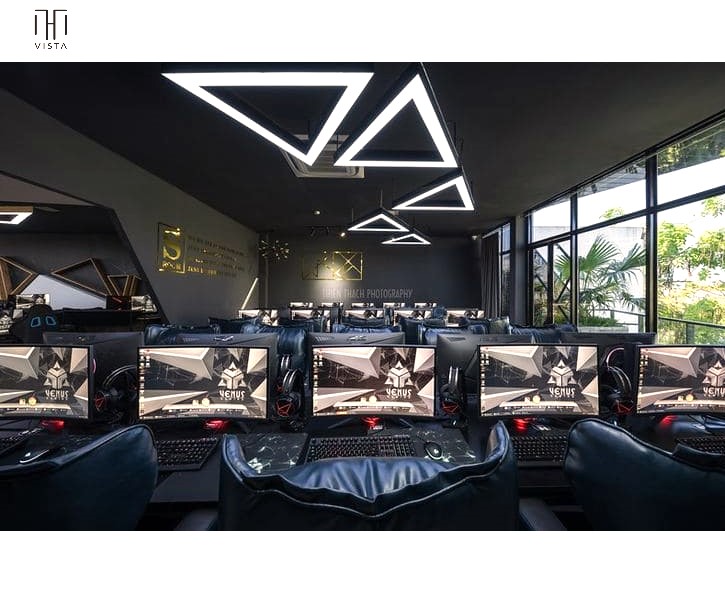 طراحی دکوراسیون گیم نت و گیم سنتر - ویستا آرشیتکت